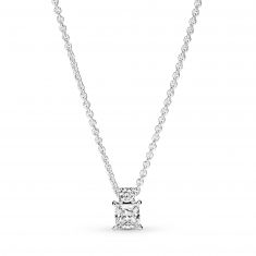 Pandora Sparkling Collier Round & Square Pendant Necklace | REEDS Jewelers